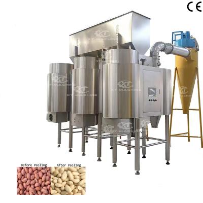 China Fully Automatic Peanut Blanching Machine with <15% Split Rate No Powder and Smooth Surface for sale