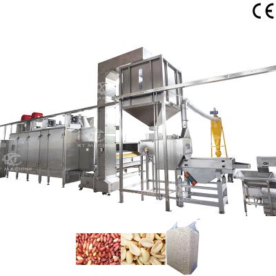 China Split Peanut Blanching Machine Blanched Peanut Production Line With 100% Breaking Rate And 800-1000kg/h Capacity for sale