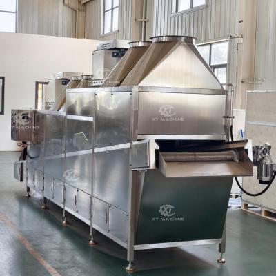 China Commercial Fully Automatic Frying Machine For Nuts Processing Plant Peanut Cashew Nut Production Line 350-400kg/h for sale
