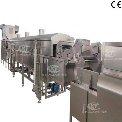 China Stainless Steel Continuous Frying Machine For Peanut And Cashew Nuts At 0.6-0.8Mpa for sale