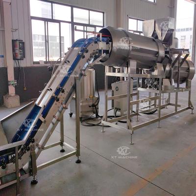 China Industrial Nut Frying Production Line Fried Nut Snack Making Machine Suitable for Food Processing Plants for sale