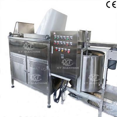 China Máquina de freír nueces de cacahuete recubiertas en polvo de batch de almendras de descarga automática en venta
