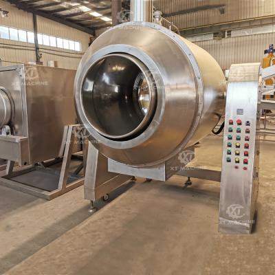 China 80kg/batch Capacity Gas Heating Peanut Frying Machine Seed Drum Roasting Machine For Seed Processing for sale