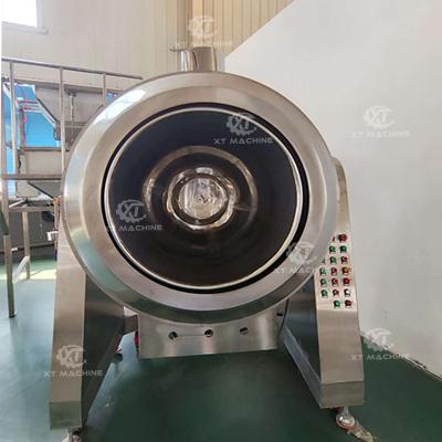 China 80kg/batch Capacity Gas Heating Peanut Frying Machine Seed Drum Roasting Machine For Seed Processing for sale