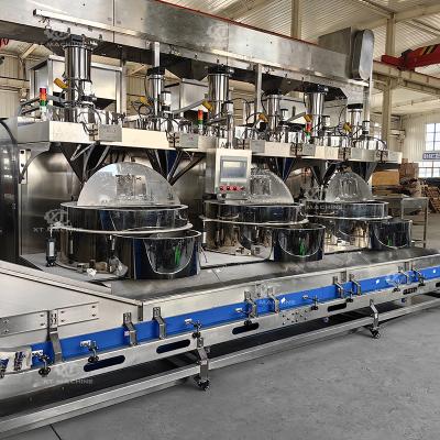 China High Efficiency Three-station Automatic Cashew Nut And Melon Seed Kernel Coating Machine for sale