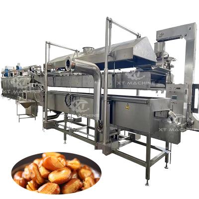 China PLC Control 304 Stainless Steel Industrial Continuous Fryer Machine for sale