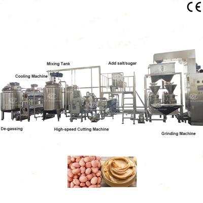 China 500kg/h-2000kg/h Peanut Butter/Cashew Butter/Pistachio Butter Production Line with SS304 Material Nut Butter Processing Equipment for sale