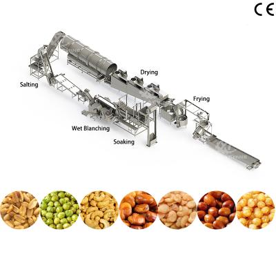 China Industrial SUS304 Nut Frying Production Line with Fully Automatic Operation and Multiple Heating Methods for sale