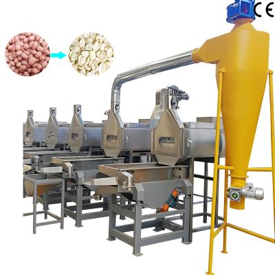 China 500-1000kg/h SUS304 Split Peanut Blanching Machine Groundnut Peeling Machine for Nut Processing for sale