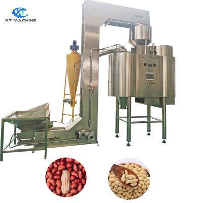 China Automatic PLC Control Air Peanut Blanching Machine with 98% Peeling Rate and 500kg-600kg/h Capacity for sale