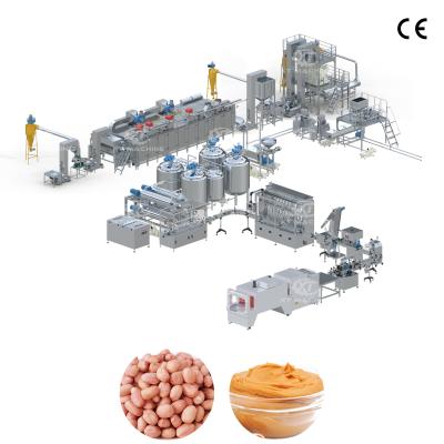 China 300-5000kg/h Big Capacities Peanut Butter Production Line with Dual-Stage Grinding and PLC Control for sale