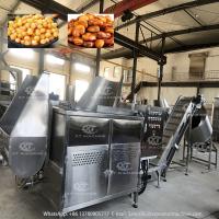 China Fully Automatic Fried Nut Snack Making Machine SS304 Frying Production Line for Nut Processing Plants for sale