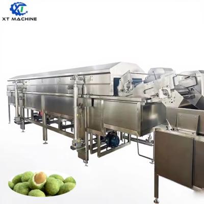 China PLC Controlled Customizable Continuous Peanut Frying Machine with SUS304 Material for Industrial Food Processing for sale