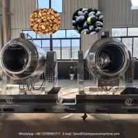 China 70kg/batch Gas Heating Automatic Temperature Control Roller Roaster Multipurpose Sugar-coated Peanut Making Machine for sale