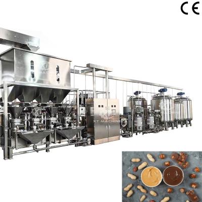 China Fully Automatic Stainless Steel Peanut Paste Making Machine with 2000 kg/h Production Line for Nuts Processing for sale