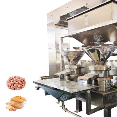 China 500-1000kg/h SUS304 Automatic Peanut Butter Grinding Machine Nut Colloid Mill Grinder for Nut Processing for sale