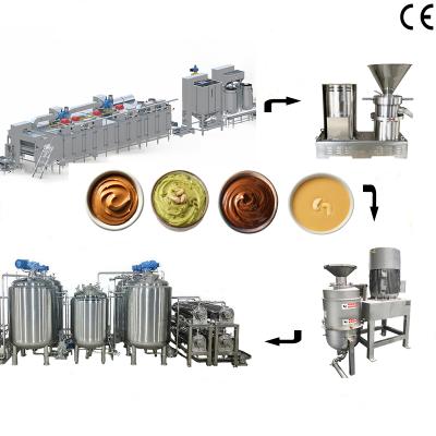 China SS304 Peanut Paste Production Line with 500kg/h-1000kg/h Capacity for Nut Processing Plants for sale