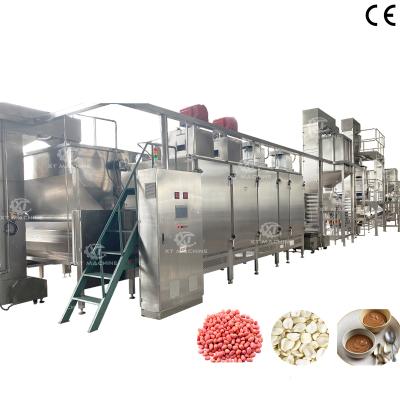 China 1000kg/h Capacity Peanut Butter Production Line Nut Processing Equipment with Fully Enclosed Sterile Production for sale