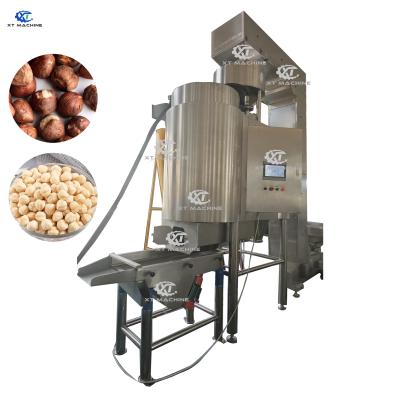China 500-600kg/h High Output Peanut Blanching Machine with PLC Control and SUS304 Material for sale