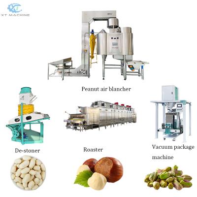 China Automatic SUS304 Peanut Processing Line with Air Peanut Blanching and 500-2000kg/h Capacity for Blanched Peanut Production for sale