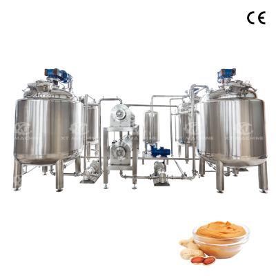 China SUS304 3-Layer Peanut Butter Mixing Tank with 200-2000L Capacity for Cooling and Blending for sale