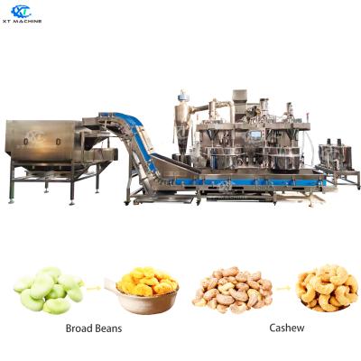 China SUS304 Material PLC Control Peanut Coating Machine with 300-400kg/h Capacity for Nut Processing for sale