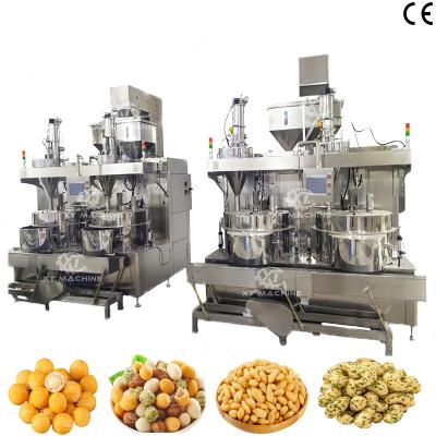 China High Accuracy 500-1000kg/h Dough Coated Nut Snacks Making Machine With PLC Control System and SUS304 Material for sale