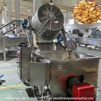 China Fully Automatic Fried Nut Snack Making Machine SS304 Frying Production Line for Nut Processing Plants for sale