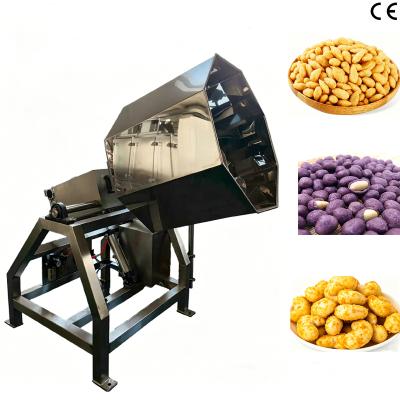 China Full Automatic Easy Operation Octagonal Drum Seasoning Machine with 200kg/h Capacity for Snacks Food Industry for sale