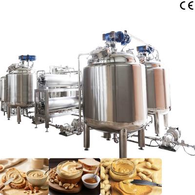 China Low Price Peanut Butter Mixing/Cooling/De-gassing Tank with Customized Processing Capacity and Heating Insulation for sale
