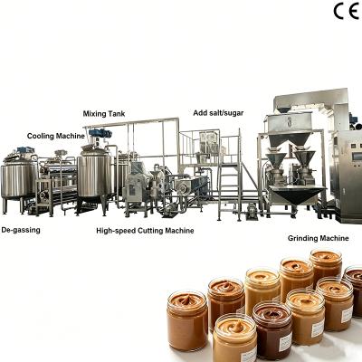 China 500kg/h-2000kg/h Peanut Butter/Cashew Butter/Pistachio Butter Production Line with SS304 Material Nut Butter Processing Equipment for sale