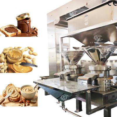 China 500-1000kg/h SUS304 Automatic Groundnut Grinder Machine Nut Colloid Mill Grinder for Nut Processing for sale