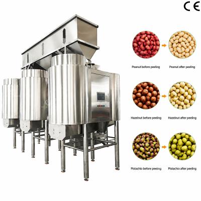 China Industrial Grade Hazelnut Peeling Machine Customizable Air Peanut Blanching Machine With CE Certification for sale