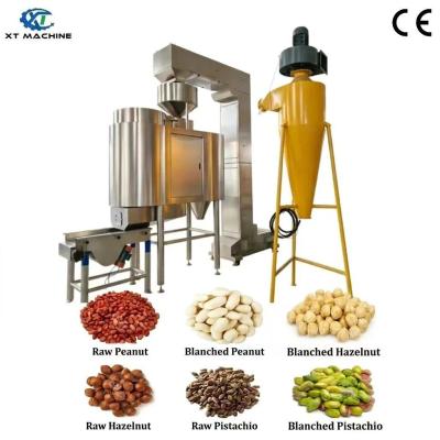 China Dry Air Peanut Blancher Machine SUS304 Construction PLC Control for Nut Deep Processing & Peanut Paste Manufacturing for sale