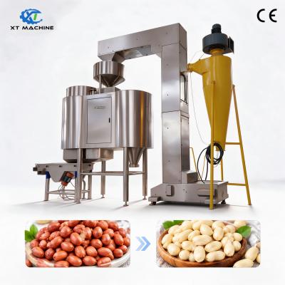 China Food Grade Peanut Blanching Machine Automatic Dry Peeling Unit Low Breakage Rate for Peanut Hazelnut Skin Removal for sale