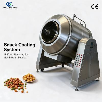 China SUS304 Automatic Nut Coating Pan CE Approved Sugar Coating Machine for Peanut Almond Dragee and Polishing for sale