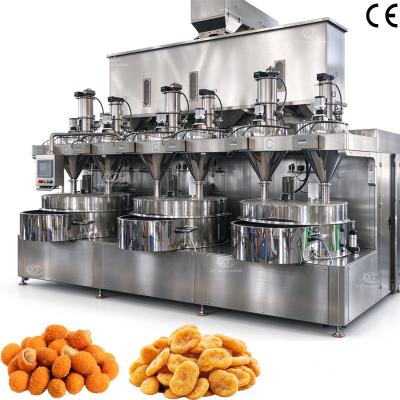 China 300kg/h-1200kg/h Stainless Steel Coated Brown Beans Making Machine Automatic Honey Almond Seasoning Coating Machine for sale