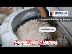automatic flavored coated peanut production line sugar / liquid coating peanuts making machine