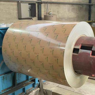 China 3003 3004 Prepainted Aluminum Coil Sheet Wooden Color For Construction for sale