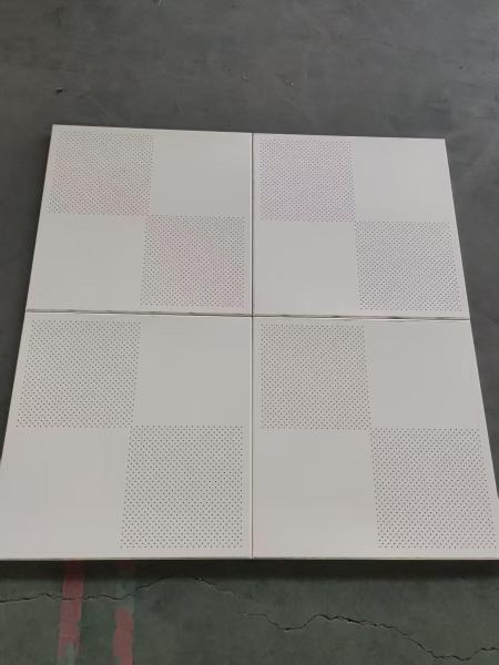 Quality Diagonal Checkerboard Perforated Aluminum Ceiling Panel Modular Design for sale