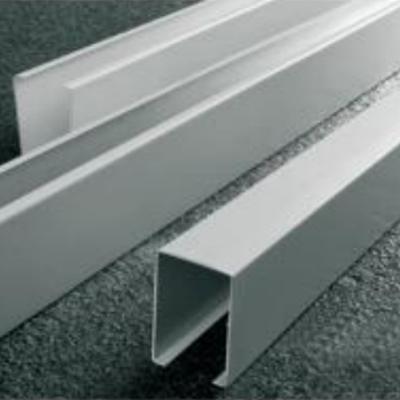 China Customizable Premium Aluminum Strip Ceiling U Shaped Aluminium Baffle Ceiling for sale
