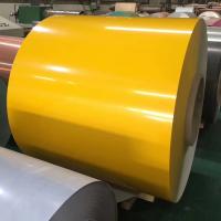 Quality Yellow Color Coated Aluminum Coil PE PVDF Coated For Ceiling Roof for sale