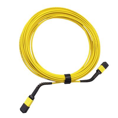 China cabo LSZH do remendo de 12F 3.0mm MPO de pequenas perdas com modelo flexível da manutenção programada G657A1 da bota à venda
