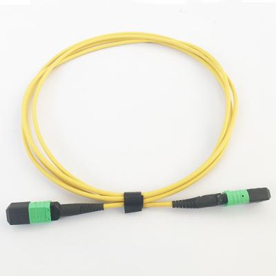Cina Cavo di toppa giallo di singolo modo, cavo di toppa a fibra ottica di Mpo di perdita standard di 1.5M in vendita