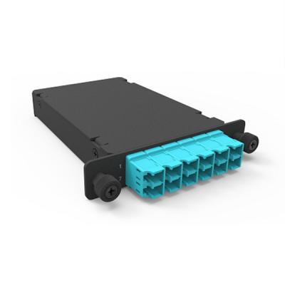 China O cerco da fibra da cremalheira 1u de Data Center, MPO high-density LC 96 move a caixa da parede da fibra ótica à venda