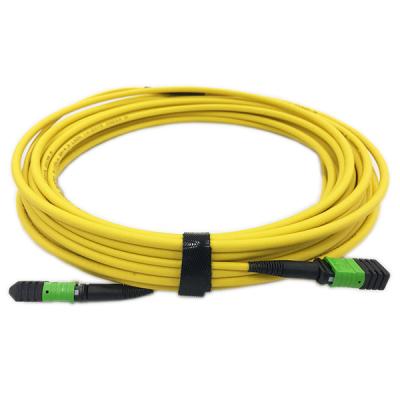 Cina il cavo a fibra ottica 4.5mm G657a1 LSZH del tronco di 12F MPO-MPO si raddoppia rivestimento Data Center in vendita