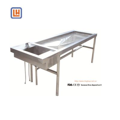 China Hospital Equipment Medica Autopsy table Embalming Table Funeral Embalming Table//Mortuary table dissecting table for sale