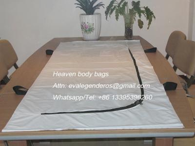 China Funeral Use PVC Mortuary Body Bag with 4 Handles for sale