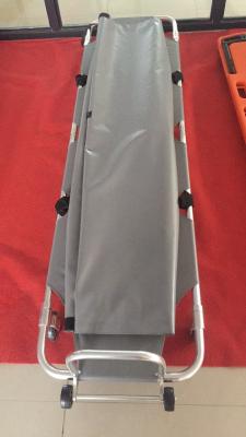 China Aluminum Alloy Folding  Funeral Stretcher with Body Bag for sale
