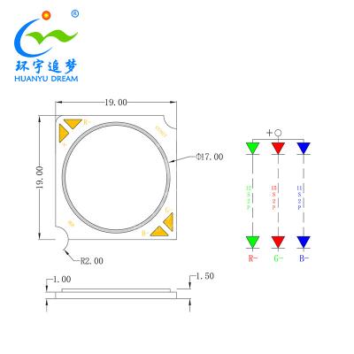 Cina 1919RGB 3 IN 1 Sorgente luminosa sintonizzabile 30W 50W 32-36V Rosso Verde Blu in vendita